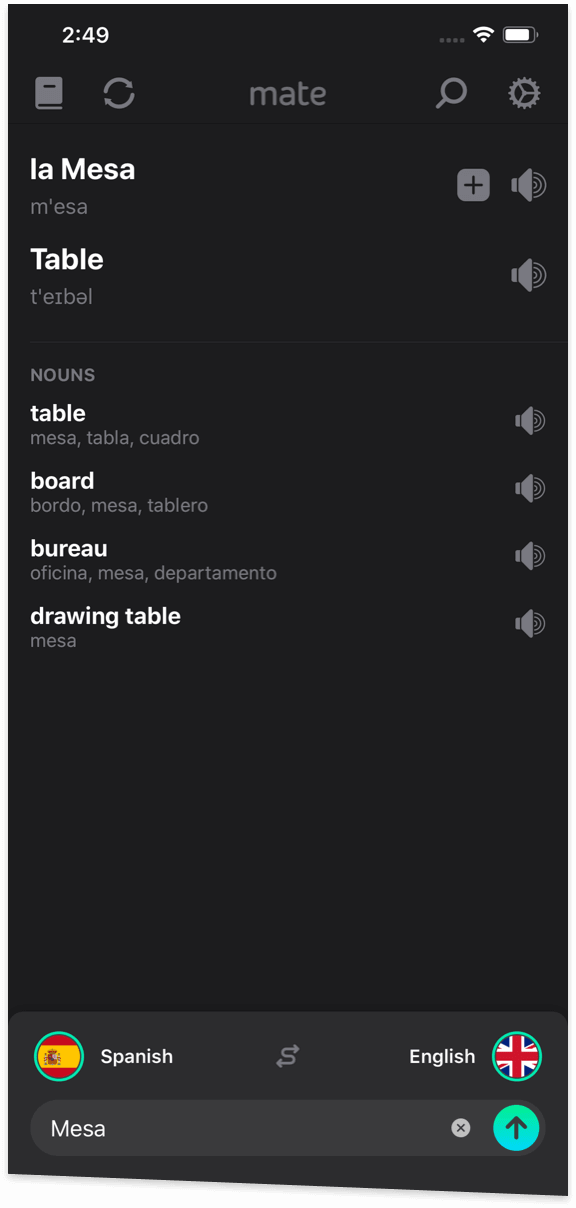 Mate – the translator app you'll love.