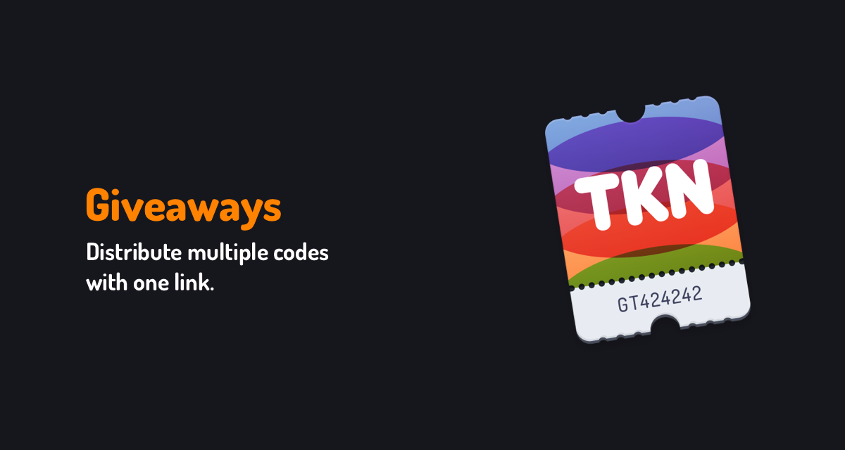 Giveaways | Tokens 2 features