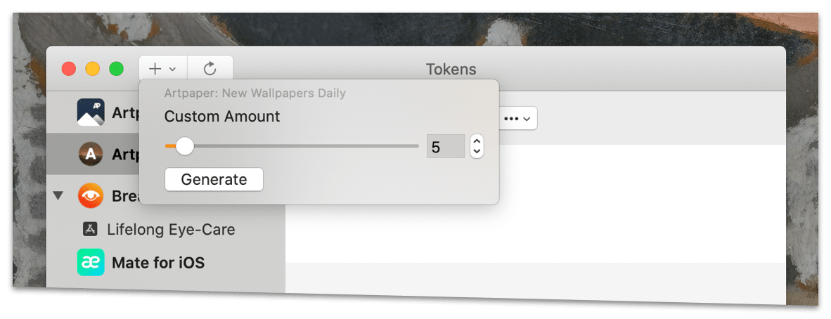 Giveaways | Tokens 2 features